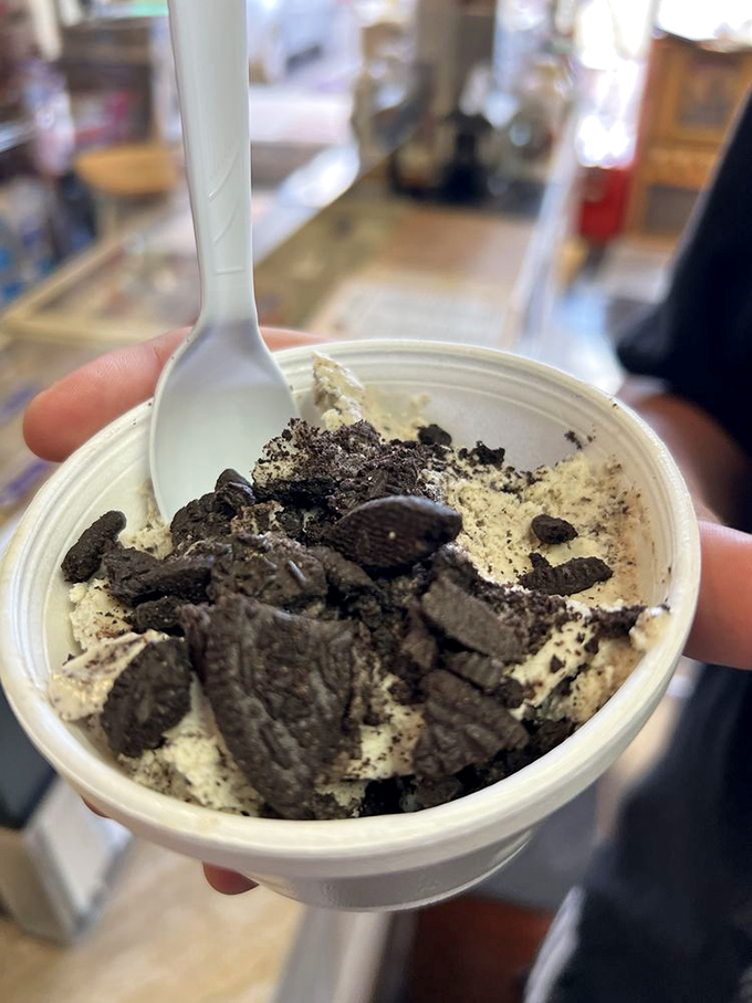 Cookies and Cream that puts store-bought versions to shame. Those chocolate chunks aren't playing around&mdash;they're on a mission to make your day better.