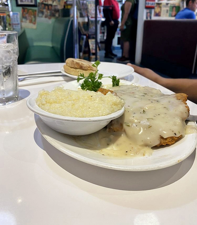 Country fried steak that doesn't just speak to your soul &ndash; it serenades it with a full gospel choir of gravy.
