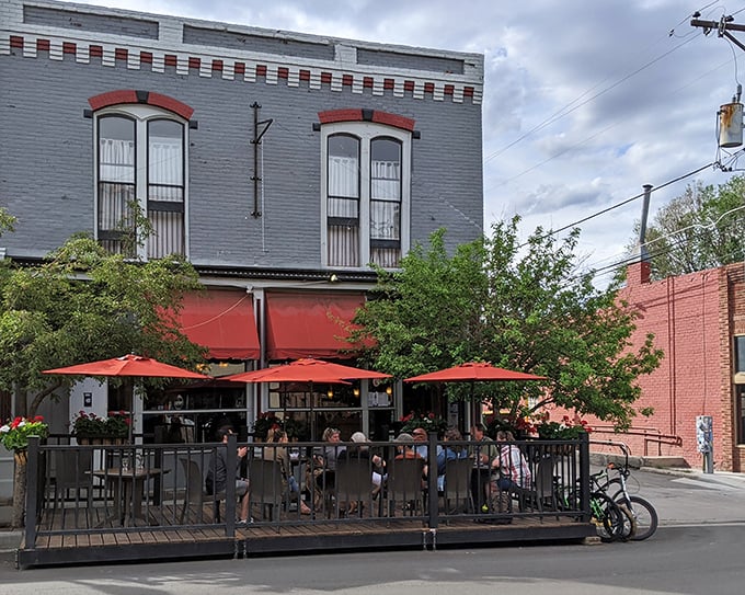 Currents Restaurant's outdoor patio doesn't just offer seating&mdash;it provides front-row tickets to Salida's street theater, complete with mountain views and people-watching opportunities.
