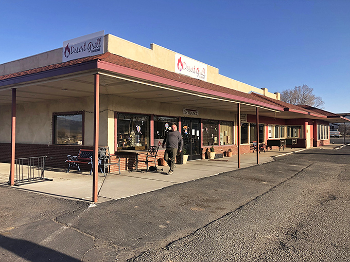 Desert Grill's unassuming storefront belies the comfort food paradise within. Like finding an oasis, your taste buds will thank you for making the journey.