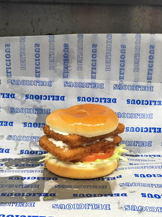 This isn't just a fish sandwich &ndash; it's a golden-fried treasure chest of flavor, nestled between perfectly pillowy buns.