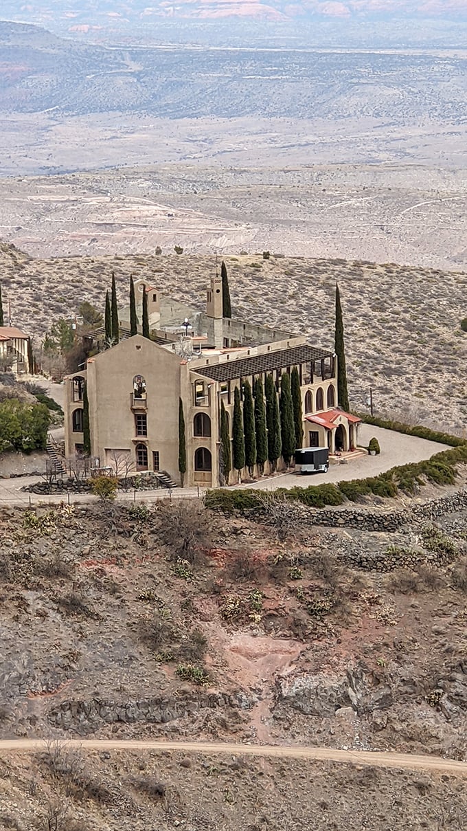 This Mediterranean-style mansion isn't lost &ndash; it's just showing off what copper money could buy when Jerome was the place to be.