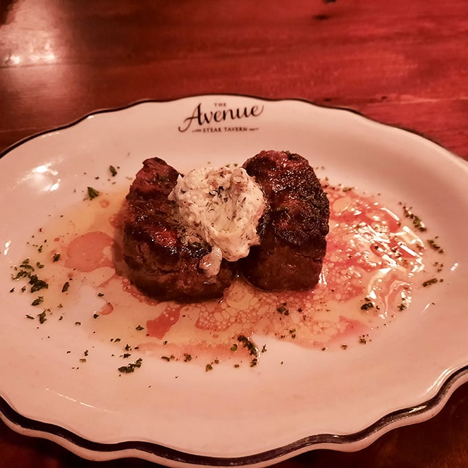 Behold the filet that launched a thousand road trips. That butter-topped masterpiece isn't just dinner&mdash;it's edible poetry.