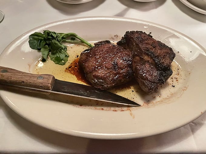 Behold the filet mignon in its natural habitat &ndash; perfectly seared, glistening with juices, and practically begging for your undivided attention.