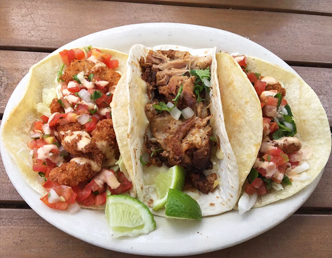 Taco perfection on a plate! Crispy fish, fresh pico, and that squeeze of lime&mdash;a coastal Florida vacation wrapped in a tortilla.