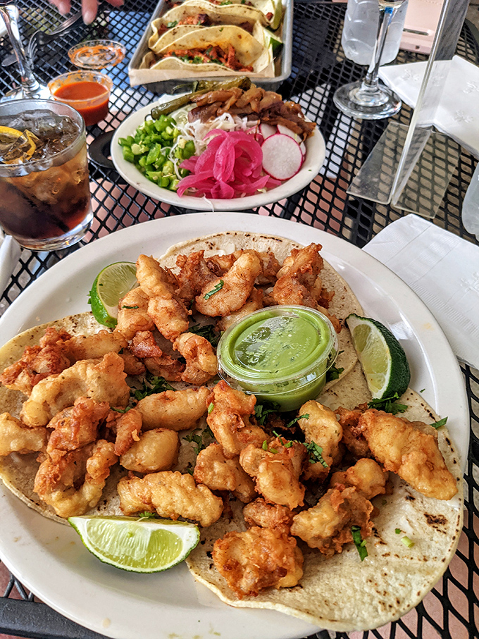Golden-fried perfection meets fresh lime and vibrant garnishes. These fish tacos don't just satisfy hunger&mdash;they create cravings that last for days.
