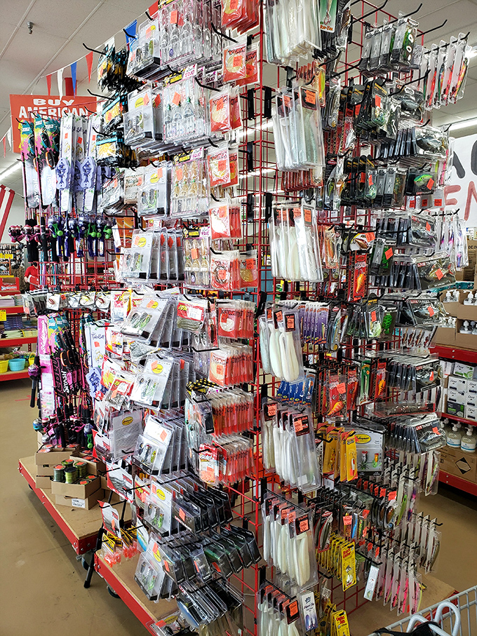 Fishing enthusiasts, rejoice! Enough tackle to tempt every fish in North Carolina&mdash;and enough variety to make choosing your next lure the day's biggest challenge.