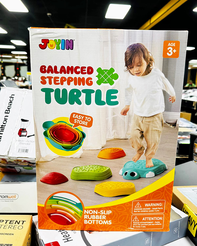 That "just found the perfect toy" feeling! Children's items like this Balanced Stepping Turtle sell for a fraction of retail prices.