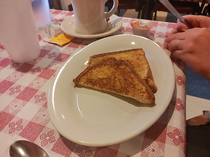 This golden triangle of toast perfection isn't overthinking things&mdash;it's breakfast at its most honest and satisfying.