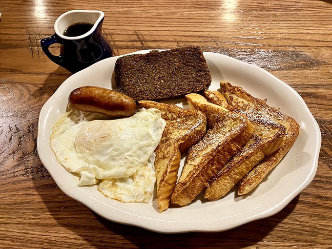 Breakfast perfection on a plate. That scrapple and French toast combo is Delaware's answer to the question, "What would your last meal be?"