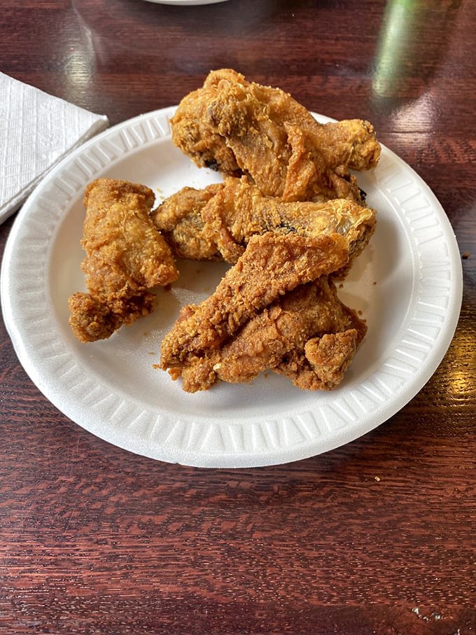 Golden-brown pieces of chicken that don't need fancy plating or garnish&mdash;just a paper plate and your undivided attention.