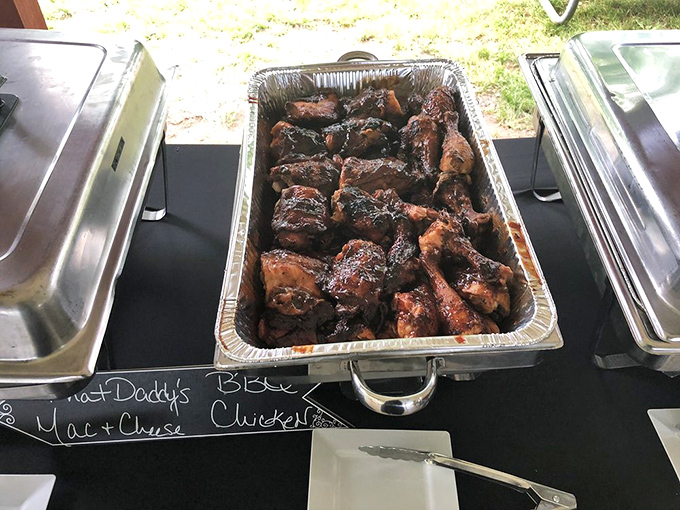 This isn't just chicken; it's a glistening, sauce-lacquered testament to patience. The kind of barbecue that makes you want to high-five strangers.