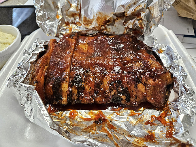 Behold the foil-wrapped treasure chest of flavor. These ribs don't just fall off the bone&mdash;they leap joyfully into your mouth.