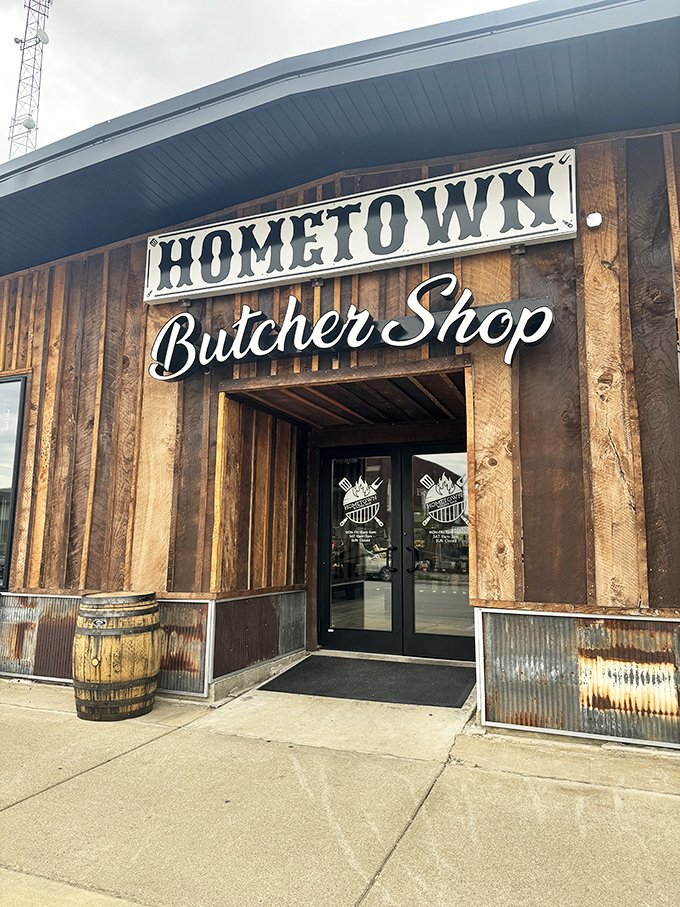Hometown Butcher Shop proves that reclaimed wood isn't just for Brooklyn lofts. This rustic facade houses meat maestros who take protein seriously.