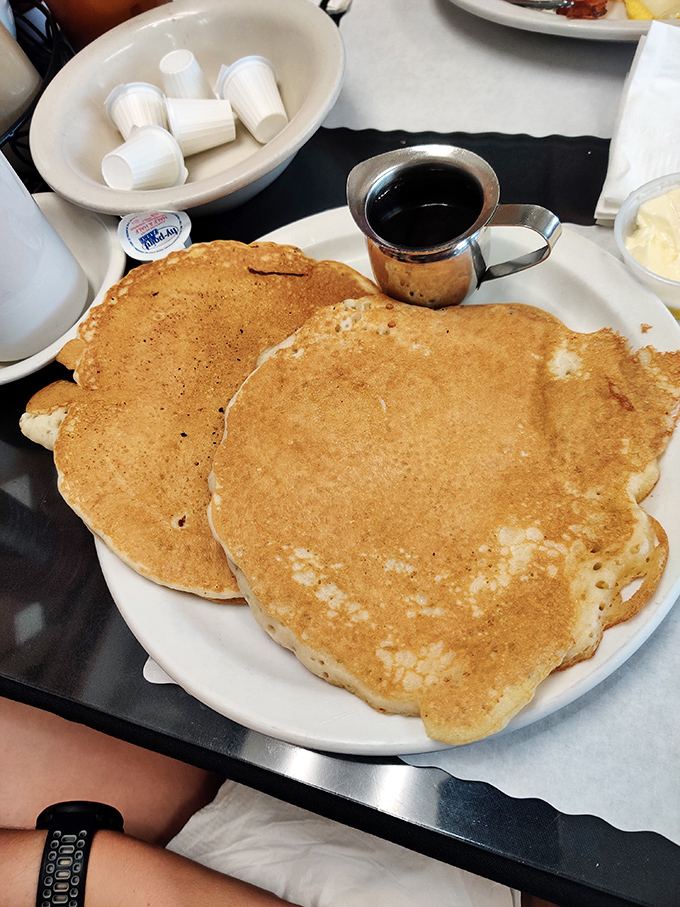 These pancakes aren't just big&mdash;they're the kind that make neighboring tables point and whisper, "I'll have what they're having."