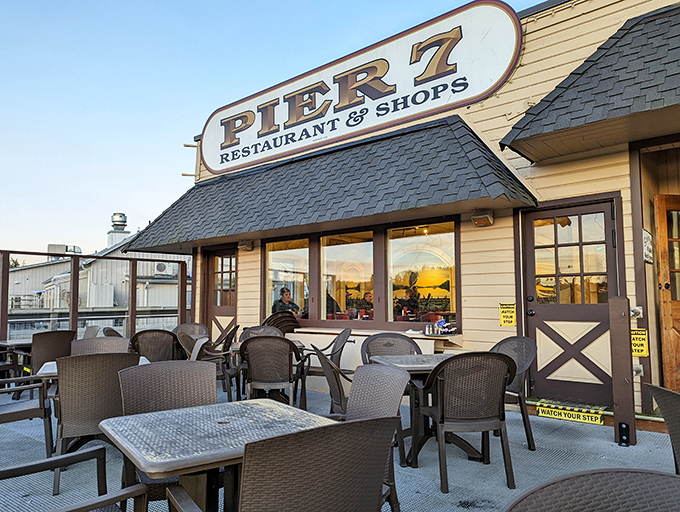 Pier 7 offers waterfront dining where the scenery competes with your plate for attention. The scenery sometimes wins, but not often.