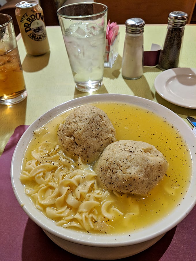 These matzo balls don't just float&mdash;they practically perform synchronized swimming routines in a golden broth that grandmothers everywhere would approve of.