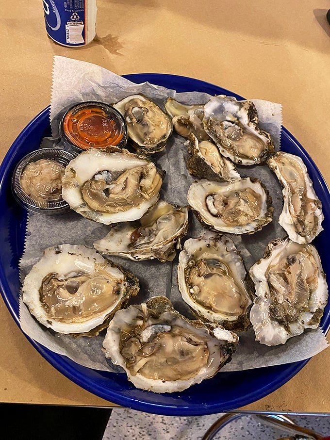 These aren't just oysters; they're briny time capsules of ocean perfection. Slurp with abandon and forget about table manners.