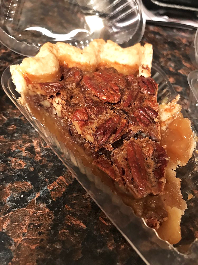 Behold the pecan pie that launches a thousand sighs. That glistening filling and those perfectly arranged nuts are practically whispering your name.