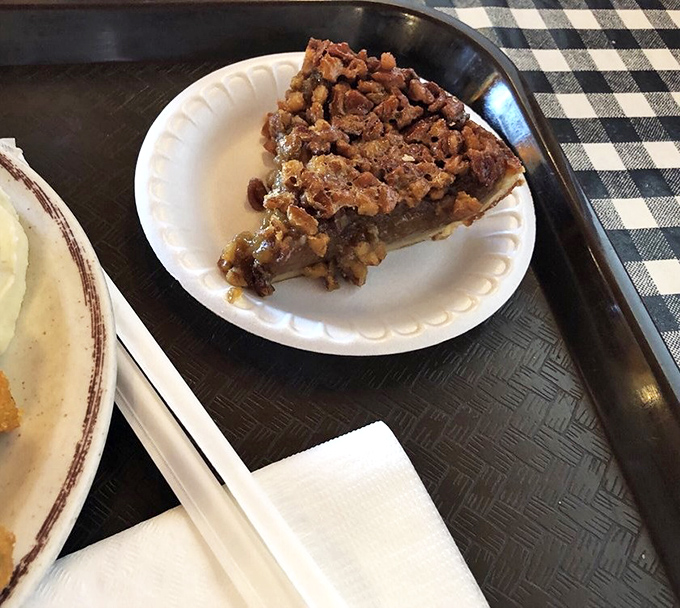 Pecan pie so perfect it makes you question every other pecan pie you've ever encountered. That sticky, sweet symphony deserves its own concert hall.