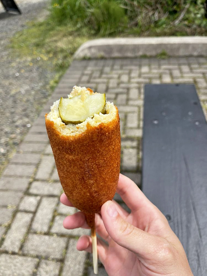 Not your average pickle! This whole dill gets the royal treatment&mdash;encased in golden batter that creates a sweet-tangy flavor explosion. 