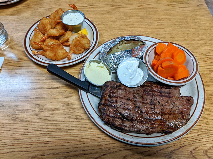 A perfectly seared ribeye with all the fixings &ndash; this isn't just dinner, it's a reminder of why simple food done right will never go out of style.