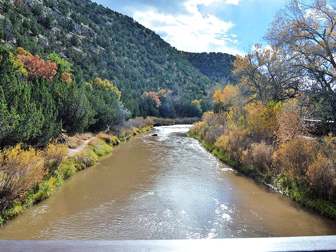 The Pecos flows year-round, a miracle in the desert that transforms the surrounding landscape into an oasis of life.
