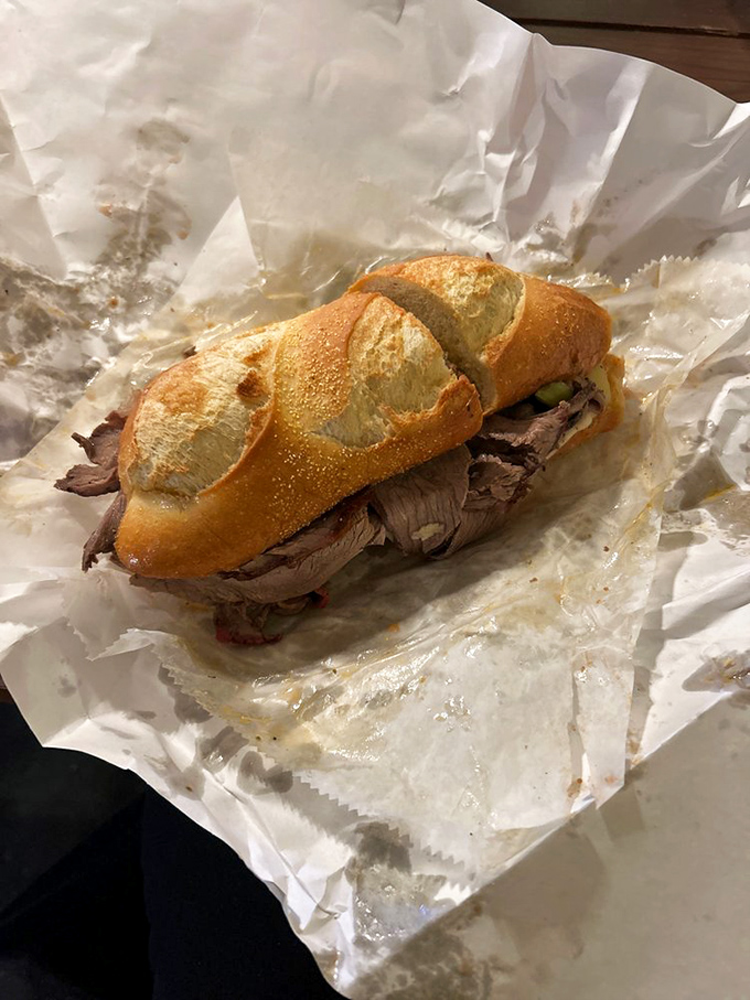 This isn't just a roast beef sandwich; it's a masterclass in simplicity where quality ingredients need no fancy disguise.