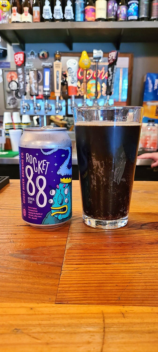 Dark as midnight and twice as mysterious, this craft beer stands ready to wash down whatever smoky delights await your eager taste buds.