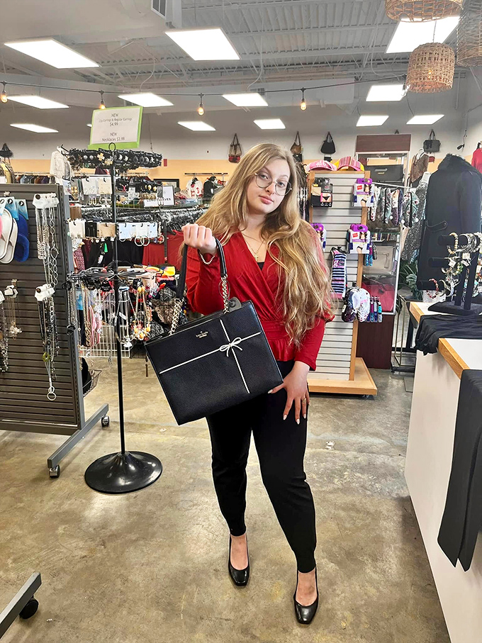 Fashion finds that won't break the bank! This shopper's Kate Spade-esque bag probably cost less than your morning coffee run.