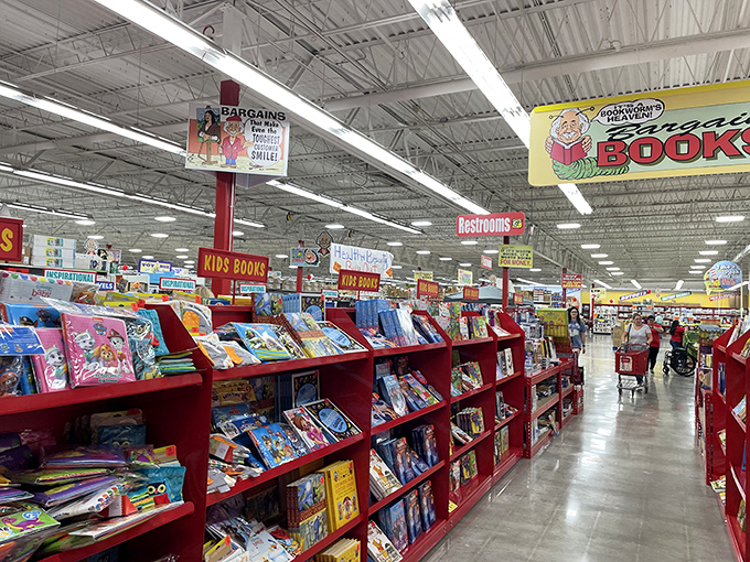 The children's book section at Ollie's is a wonderland of literary bargains. Parents and teachers alike make pilgrimages here to build libraries without breaking the bank.