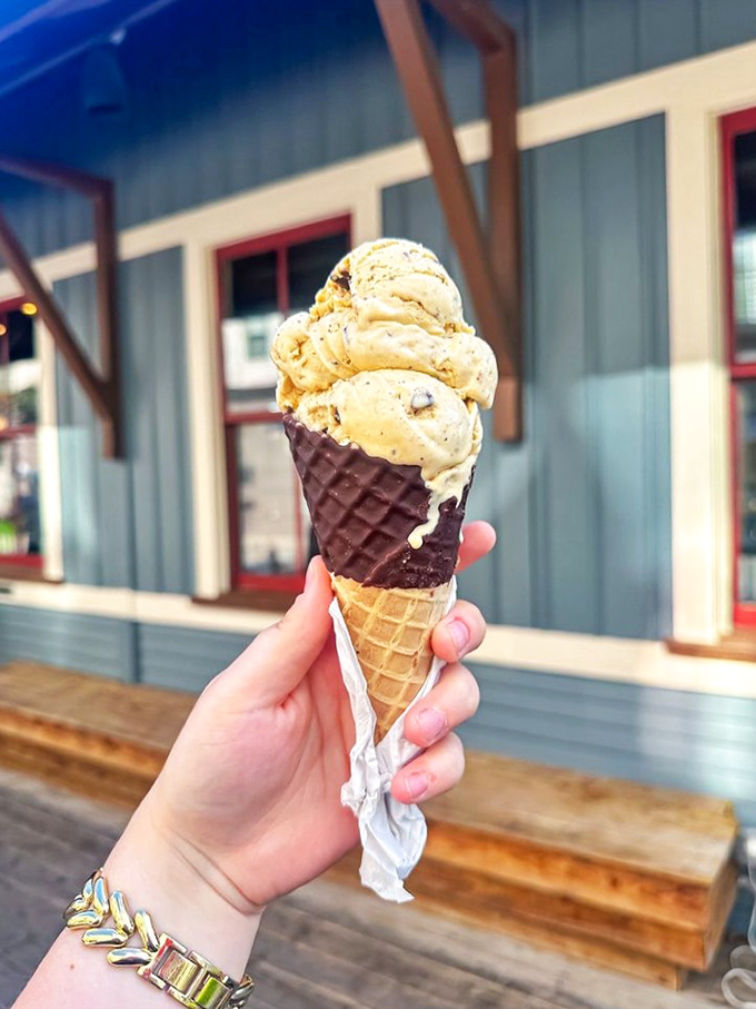 Not just cookie crumbles and marshmallow swirls, but childhood campfire memories transformed into creamy, cold magnificence.