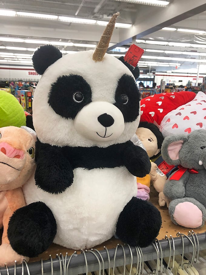 Meet the unicorn panda&mdash;where else but a thrift store would you find mythological mashups waiting to become someone's cherished companion?