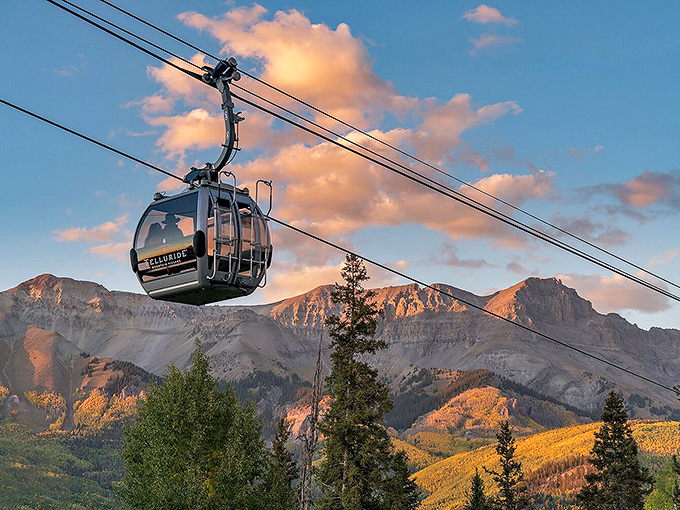 Riding the gondola at sunset isn't transportation&mdash;it's theater. Telluride's free aerial commute delivers million-dollar views without the admission price.