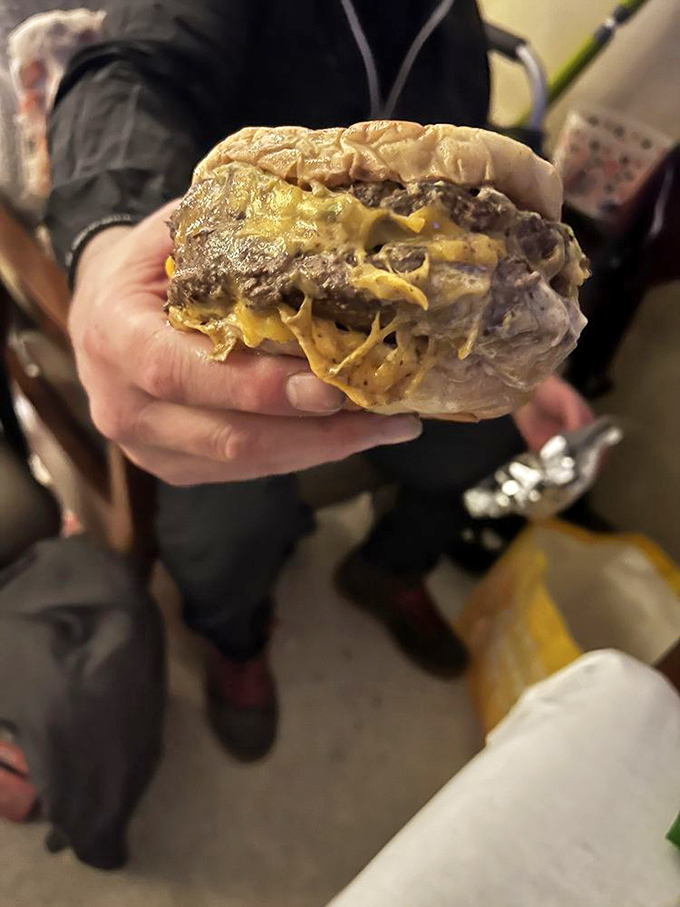 This isn't just a burger; it's edible nostalgia. The All American comes dressed with fresh veggies and special sauce that'll make you pledge allegiance to flavor.