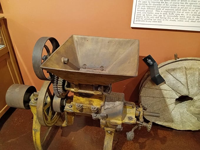 This vintage mill equipment tells the story of why humans first tamed these waters, long before we realized the true treasure was the ecosystem itself.