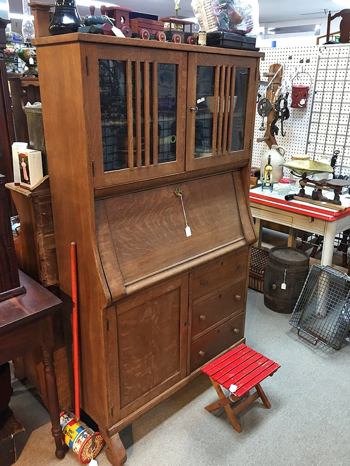 This isn't just furniture&mdash;it's a family heirloom waiting to be adopted. That secretary desk has probably seen more letters than your email inbox.