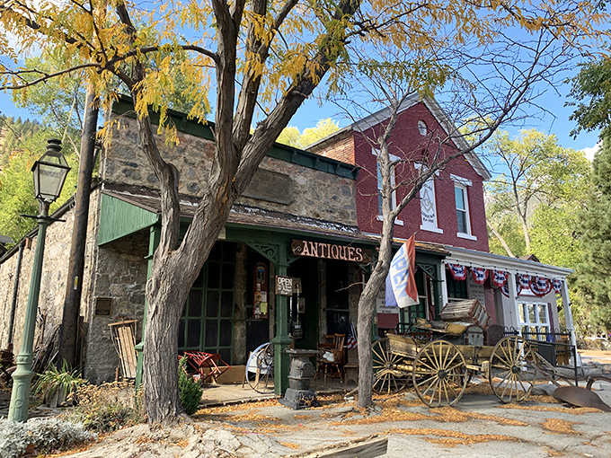 Time travel isn't theoretical in Genoa &ndash; just step into this antique shop where vintage wagons and weathered wood tell stories of Nevada's colorful past.