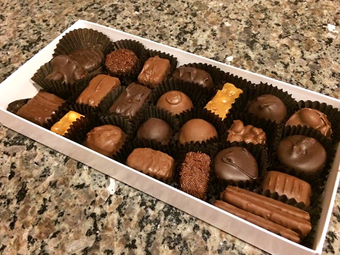A box of possibilities where every chocolate tells a different story. The hardest relationship you'll ever have is choosing which one to eat first.