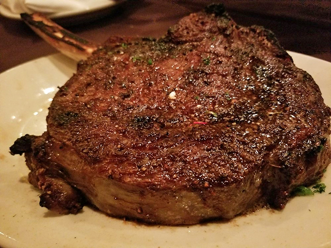 Behold the bone-in ribeye in all its glory &ndash; a masterpiece of marbling that makes meat lovers weak in the knees and vegetarians question their life choices.