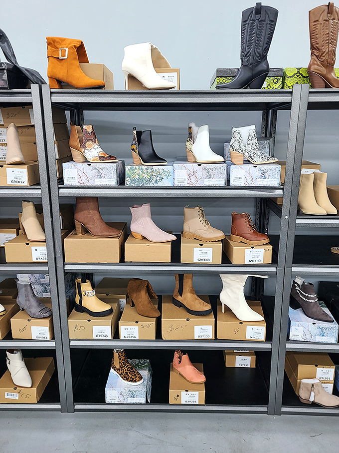 Boot heaven for the fashion-forward bargain hunter. From cowboy classics to trendy ankle booties, footwear finds abound at fraction prices.