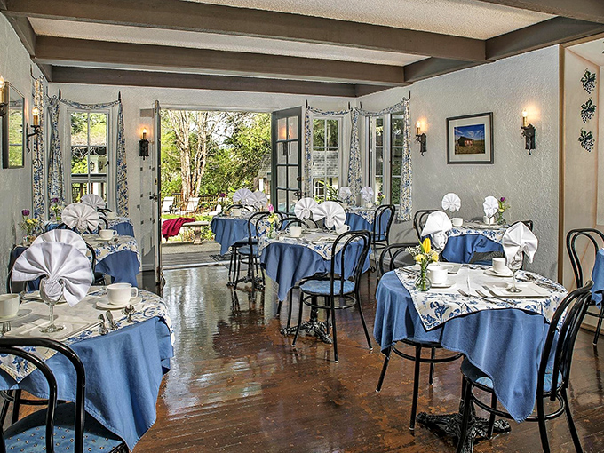 Breakfast with a view &ndash; where morning coffee comes with a side of garden scenery and tables dressed better than most wedding guests.