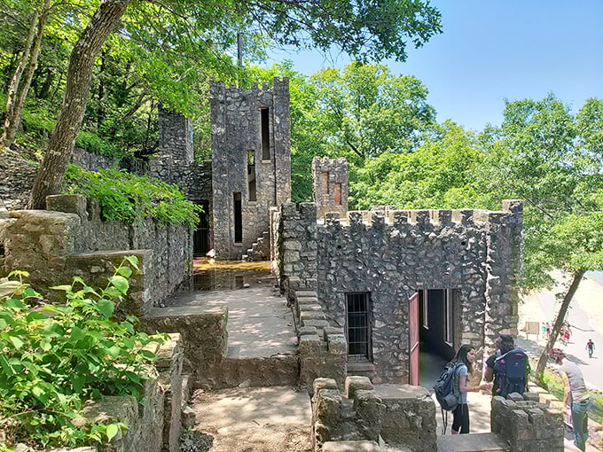 Medieval meets Midwest at Turner Falls' stone castle, where you can channel your inner Lancelot while still getting cell reception.