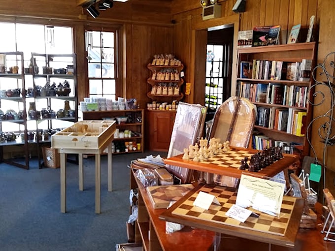Chess boards that would make Bobby Fischer swoon, each square a testament to the woodworker's patient hand and artistic vision.