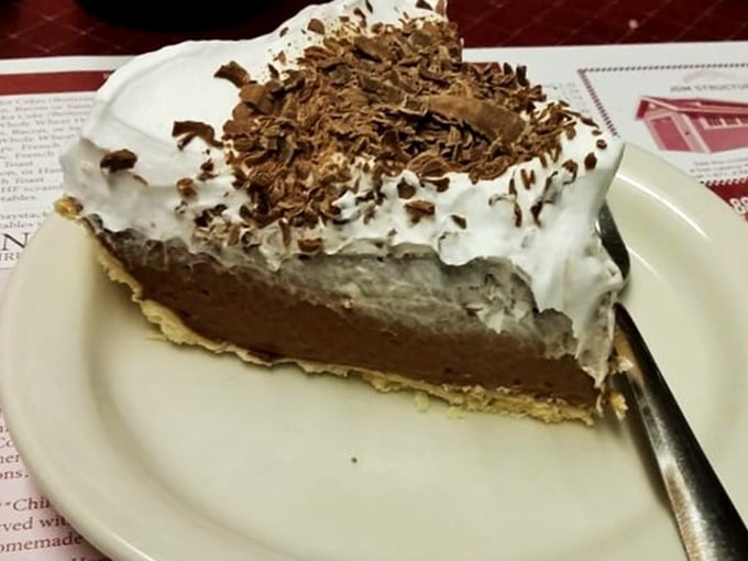 The chocolate cream pie doesn't just have height&mdash;it has ambition. That cloud of meringue topped with chocolate shavings is what dreams are made of. 
