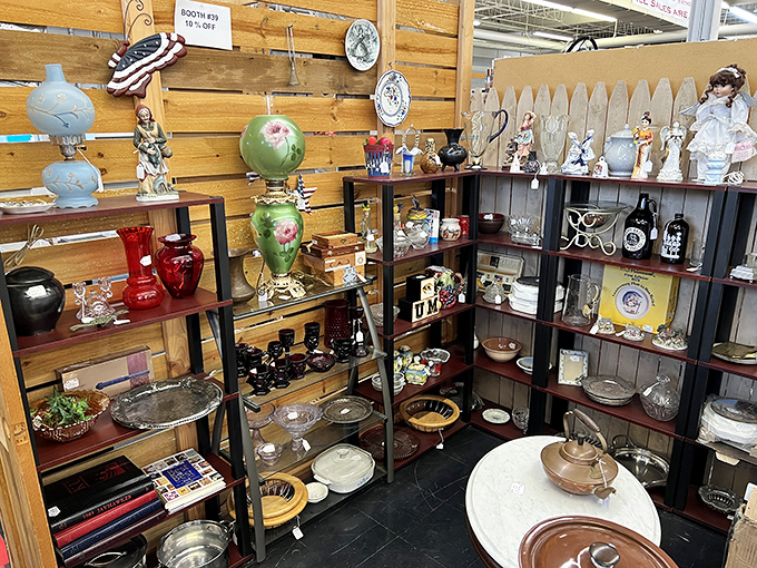 Shelves upon shelves of yesterday's treasures, meticulously arranged like a museum where you can actually touch everything.