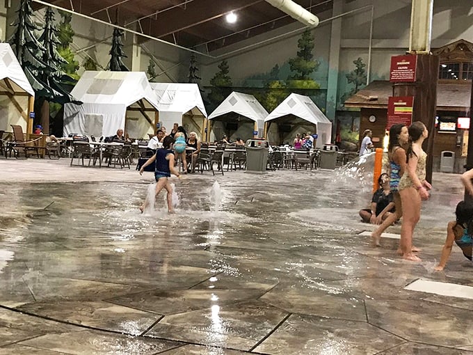 Who knew puddle-jumping could be engineered into an art form? These fountain jets create the perfect excuse for kids to practice their splashing techniques with scientific precision.