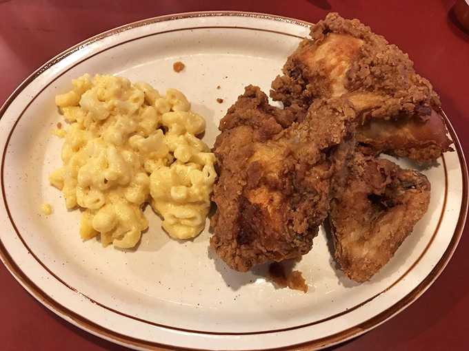 Golden-brown fried chicken alongside creamy mac and cheese&mdash;a combination so perfect it should have its own national holiday.