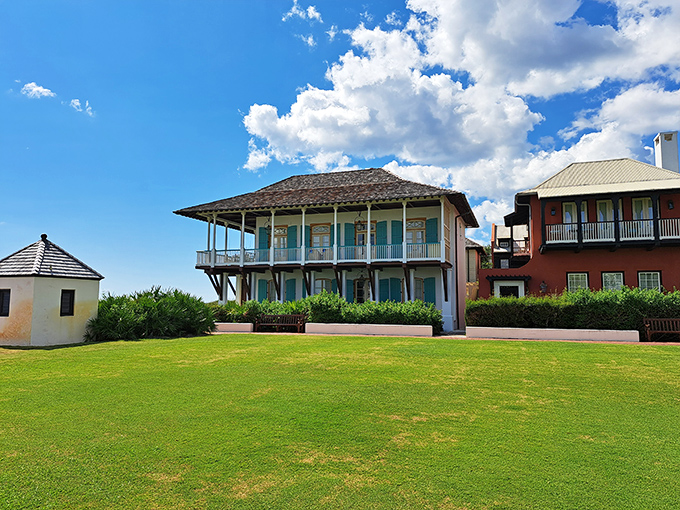 The town's distinctive architecture blends Caribbean influences with Southern charm, creating homes that look like they belong in a design magazine's "Places You Can't Afford" section.