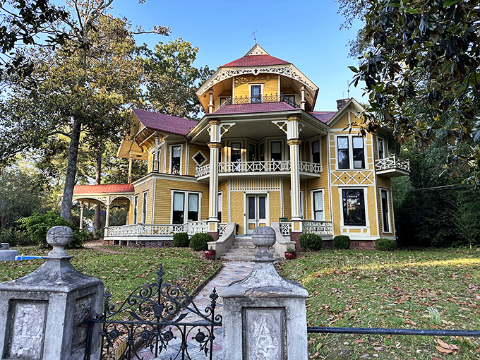 This magnificent Victorian mansion isn't compensating for anything – it's just how they rolled in Thomasville when cotton was king and wraparound porches were non-negotiable.